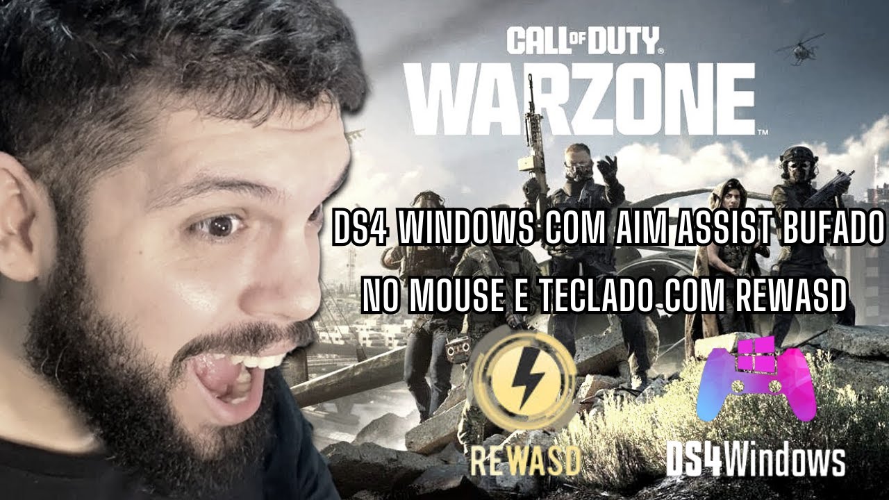 NOVO WARZONE COM AIM ASSIST MUITO MAIS FORTE!! ( DS4 WINDOWS E REWASD ...