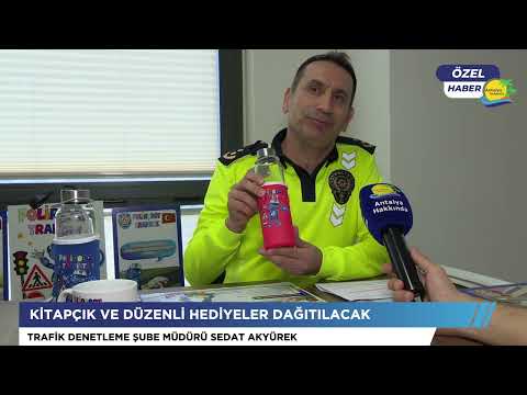 Antalya'da “Polirobot Trafikte” çocuklar güvende!