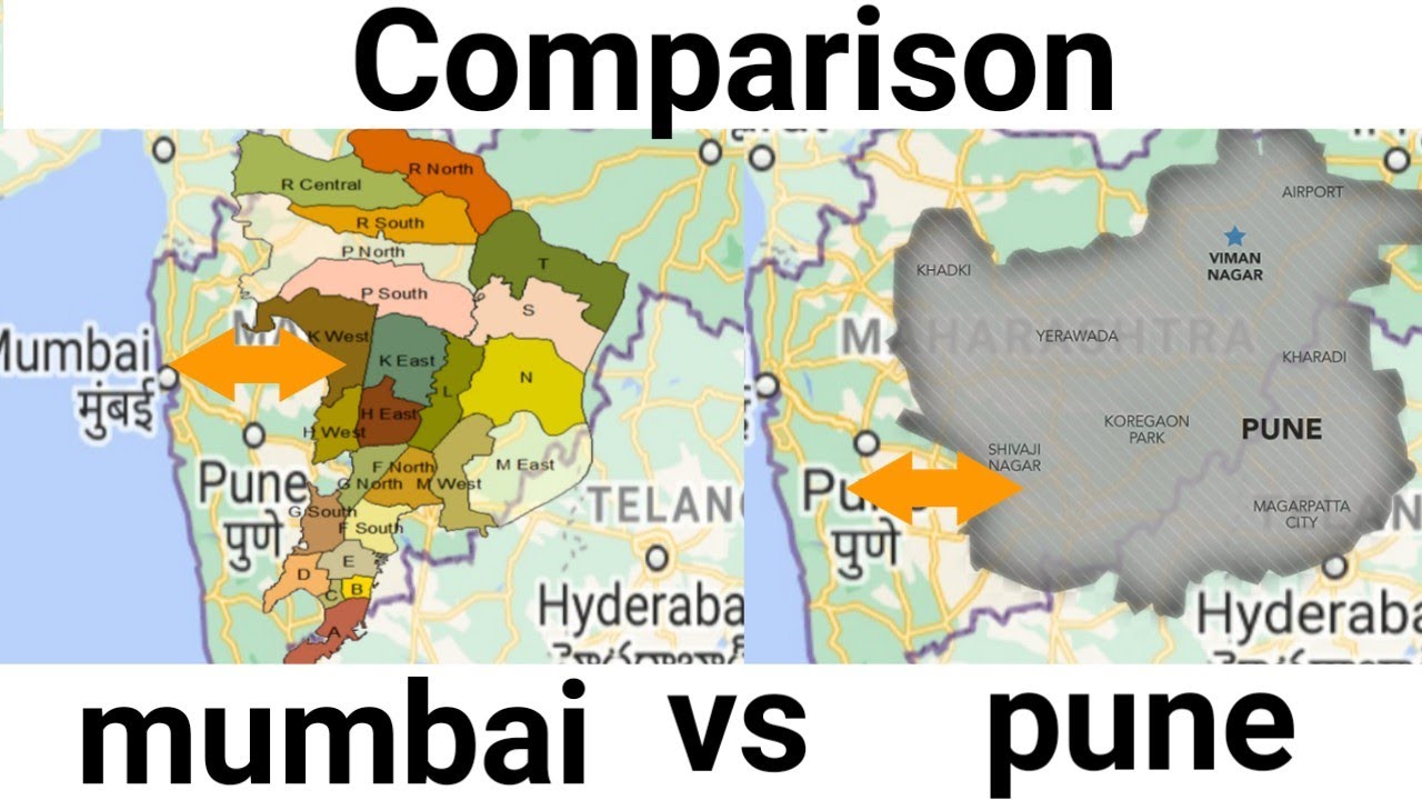 mumbai vs pune city comparison | mumbai vs pune comparison - YouTube