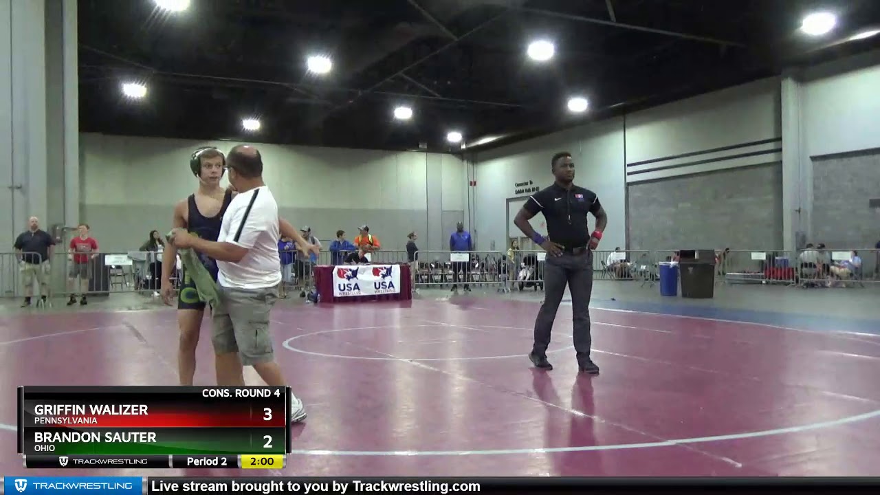 Schoolboy 106 Griffin Walizer Pennsylvania Vs Brandon Sauter Ohio - YouTube