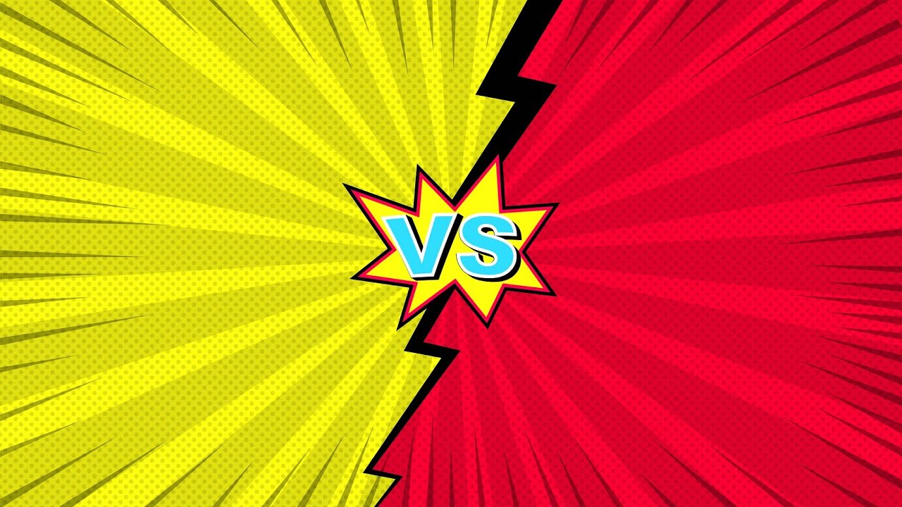 How to Create `RED & YELLOW` VS Background in Adobe Illustrator 2021 ...