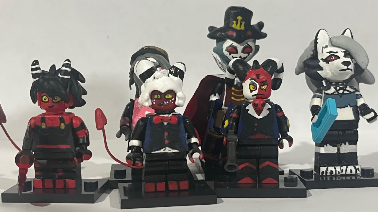 Lego helluva boss custom minifigure showcase REMAKE!!! - YouTube