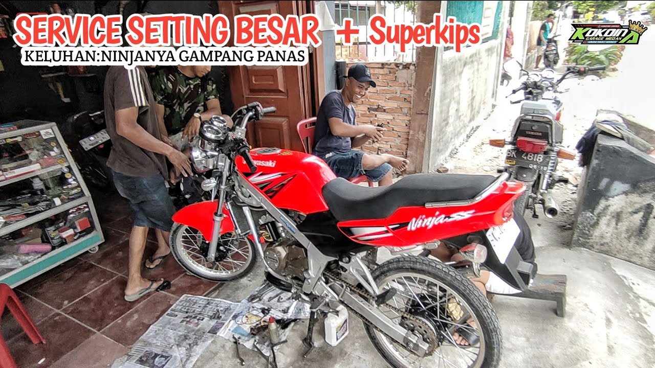 SERVICE BESAR NINJA SS SEKALIGUS SETTING SUPERKIPS DENGAN KELUHAN CEPAT ...
