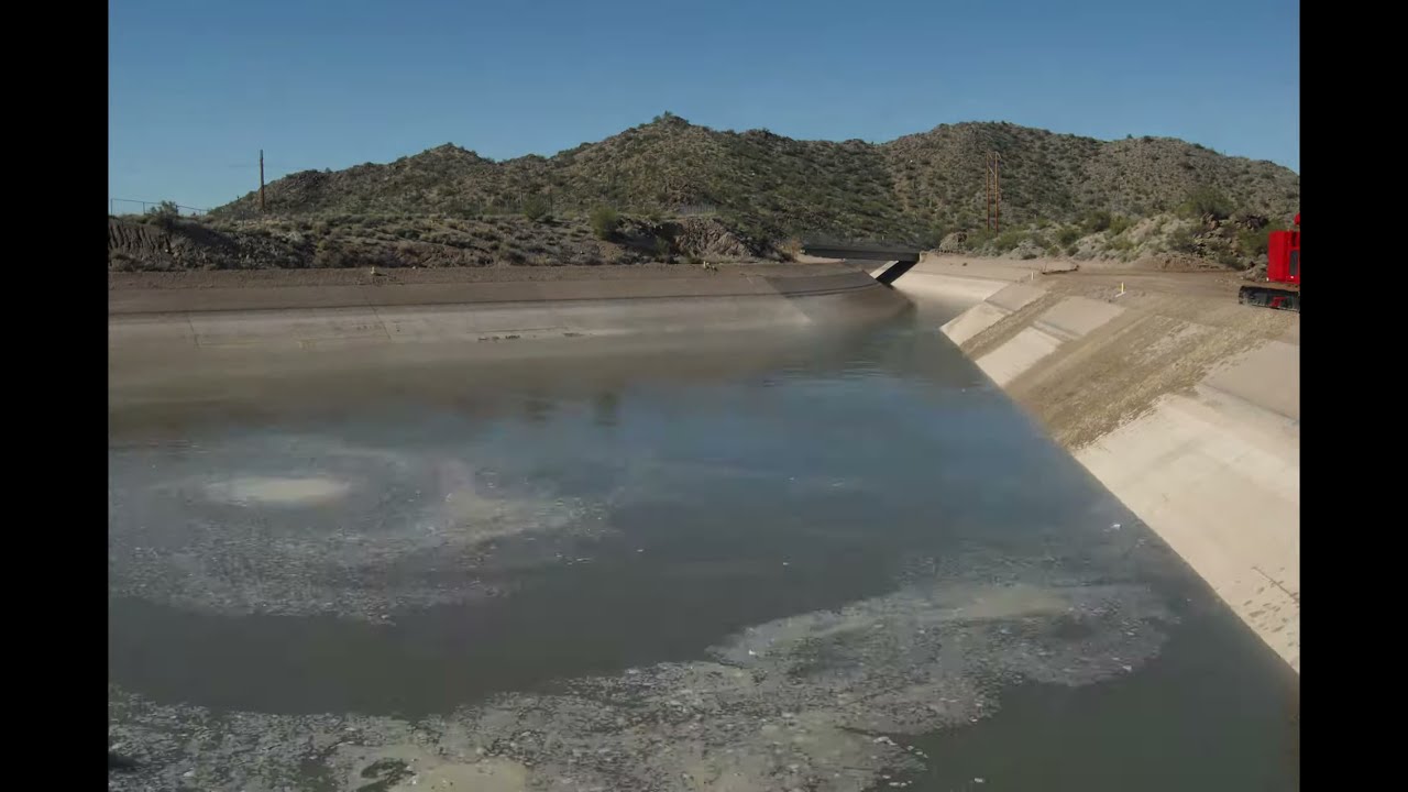 Time-lapse: Refilling the Salt Gila forebay - YouTube