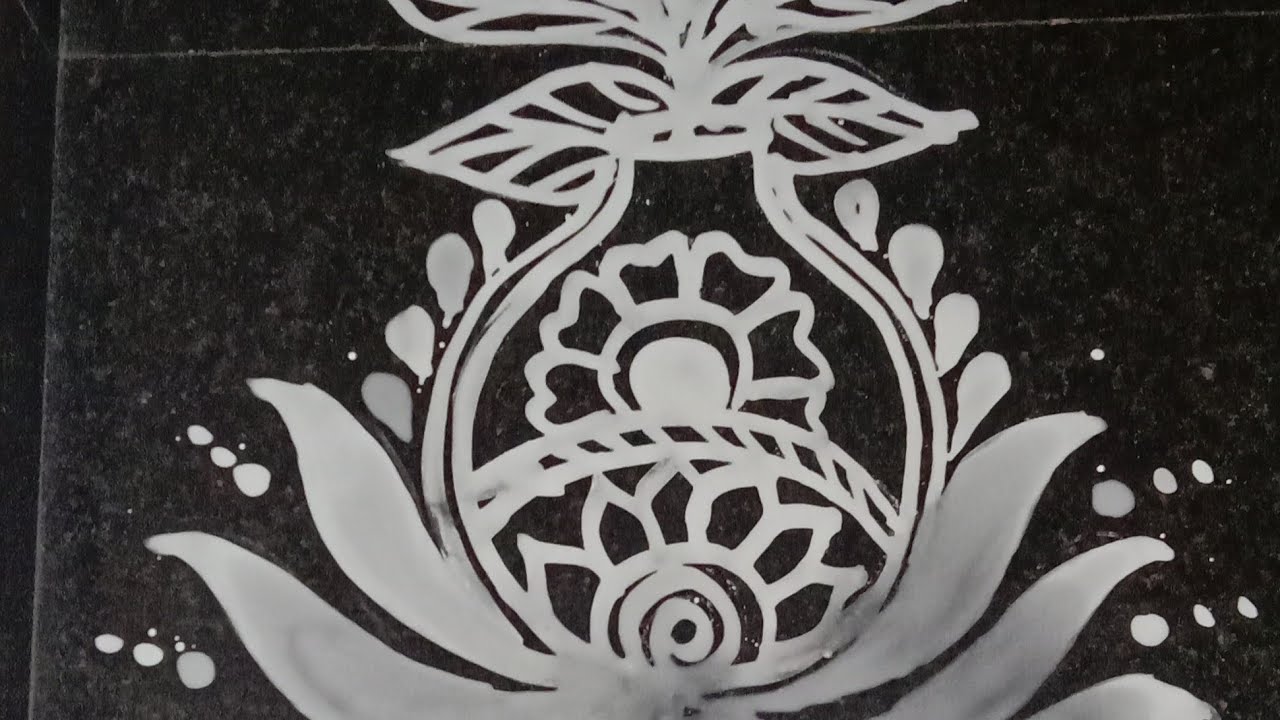 kalasi alpana design for festival💖💖 - YouTube
