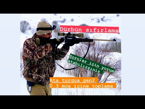 Dürbün sıfırlama 100m / dürbün ayarlama / grupman atışı /ata turqua @GAZİ SNİPER furkan Düzenli