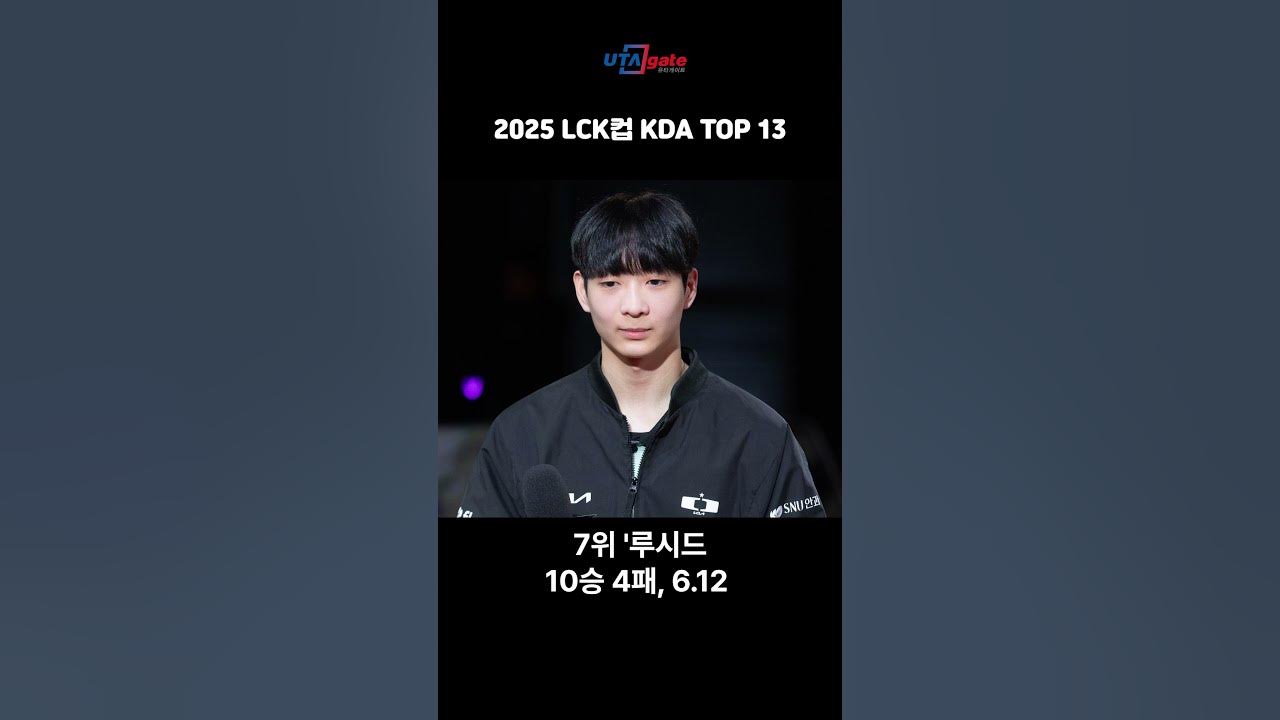 2025 LCK컵 KDA TOP 13 - YouTube