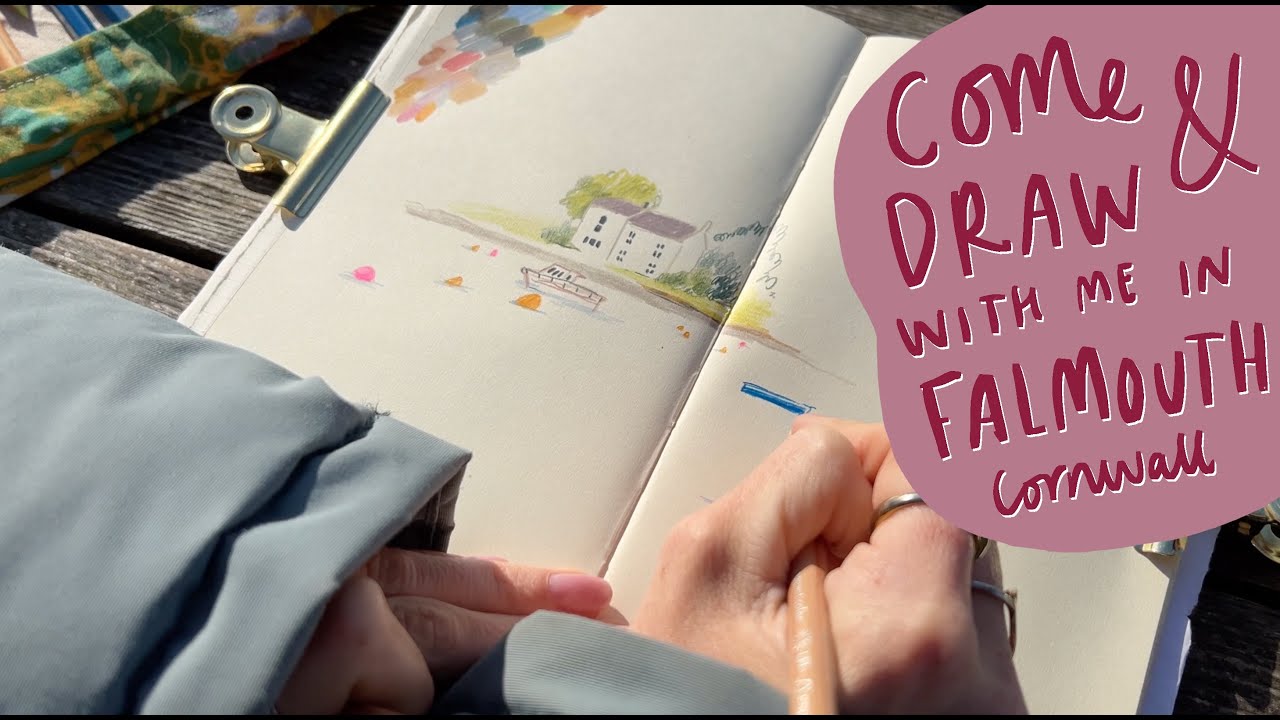 Come and Draw with me in Falmouth - YouTube