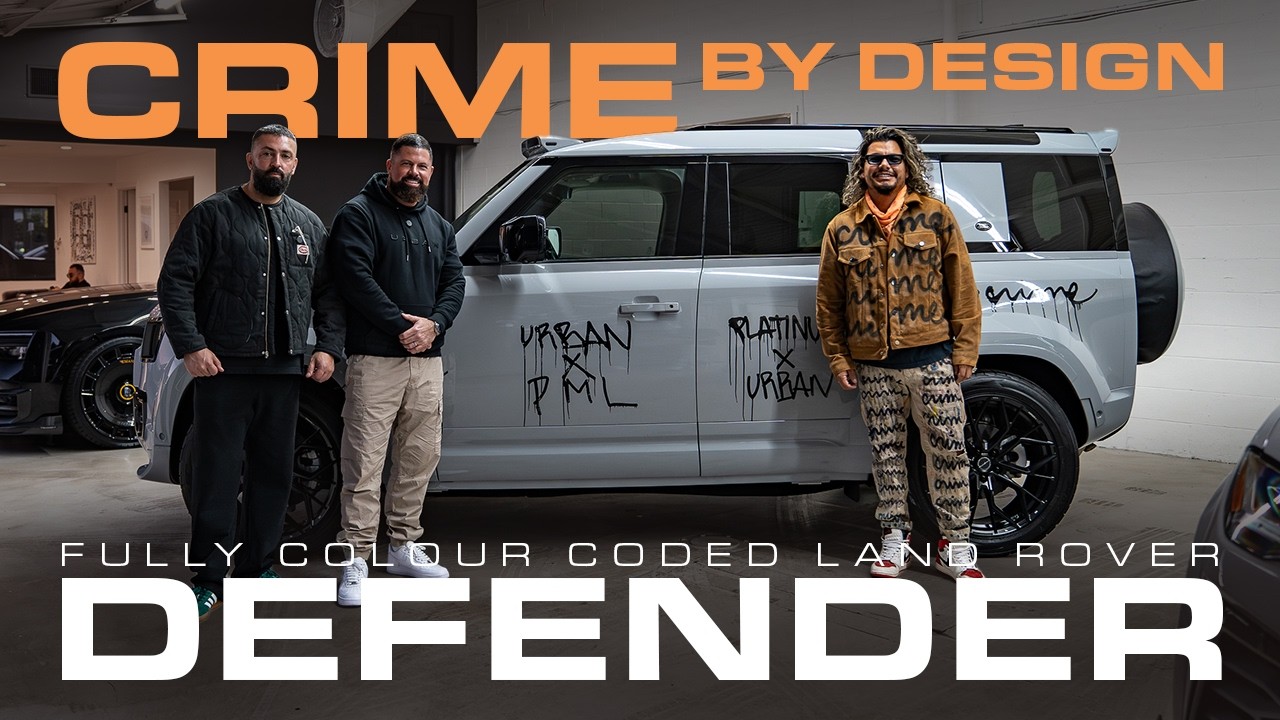 CRIME BY DESIGN TURNS A DEFENDER INTO ART | CUSTOM COLOUR WIDETRACK ...