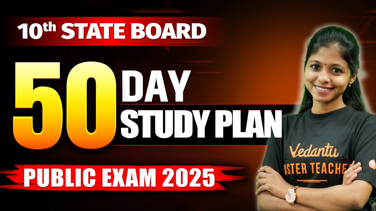 10th State Board | 50 Day Study Plan 🤩 Public 2025 Centum Plan 🔥 - YouTube