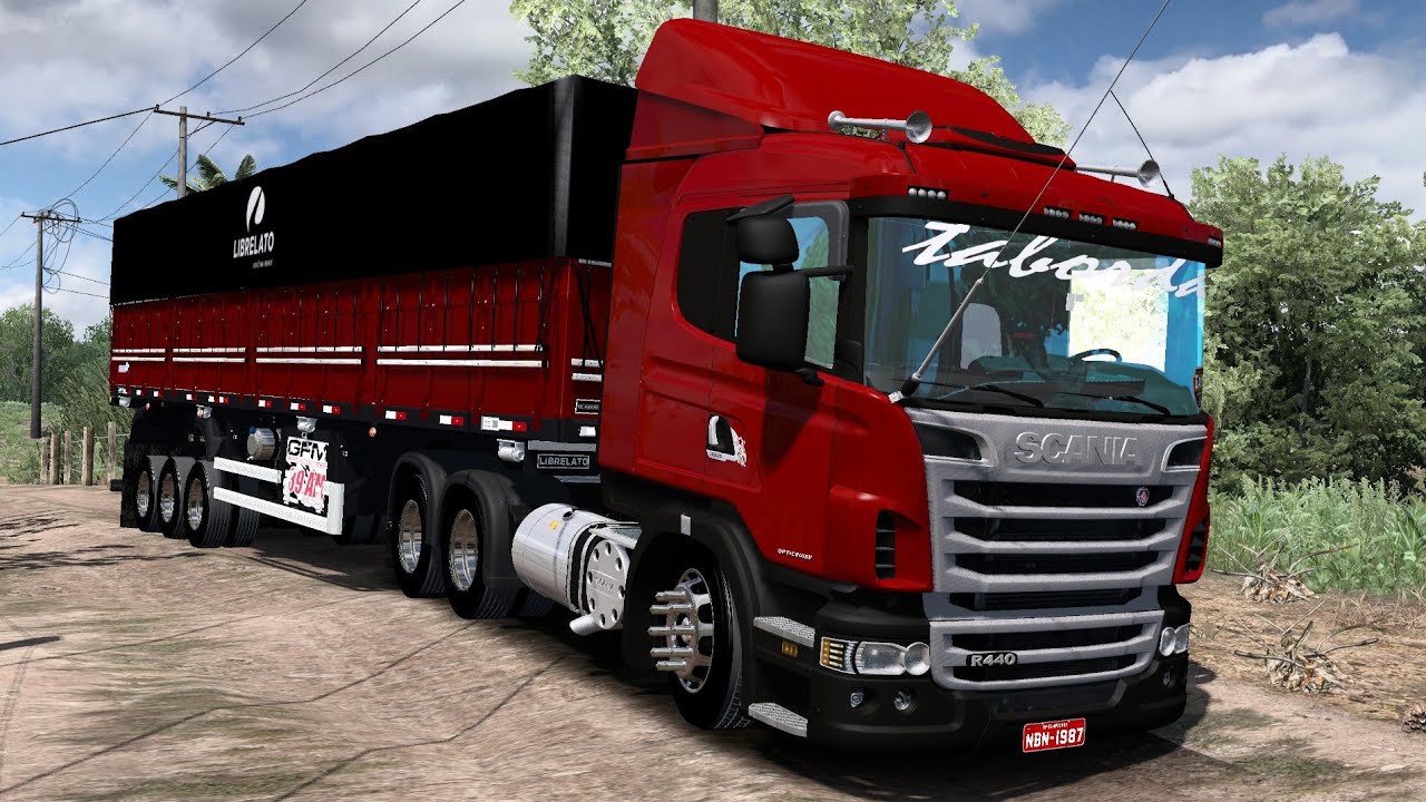 ETS2 - DOWNLOAD SCANIA R-440 + GRANEL 3 EIXOS LIBRELATO CONJUNTÃO ...
