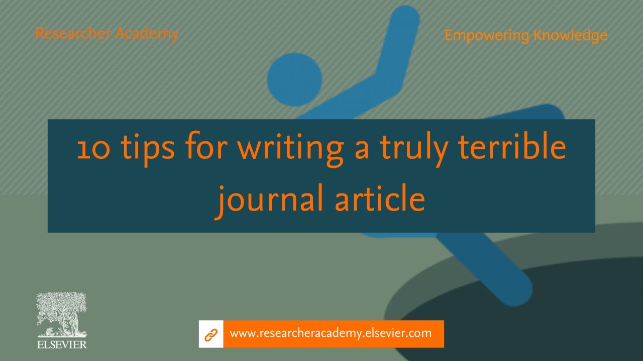 10 tips for writing a truly terrible journal article - YouTube