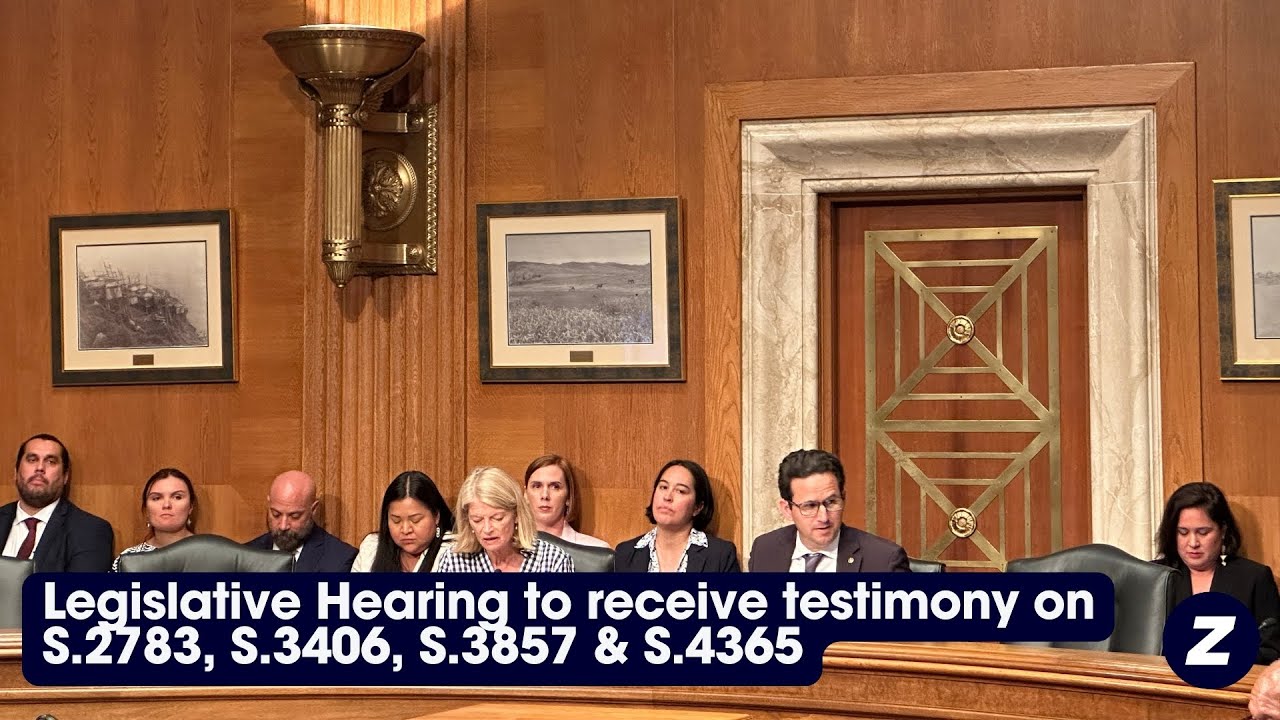 Legislative Hearing to receive testimony on S.2783, S.3406, S.3857 & S ...
