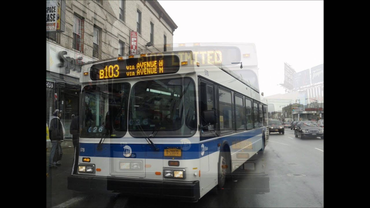 MTA Bus B103 Limited: 2012 New Flyer C40LF #578 Audio - YouTube