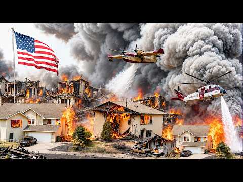 Spokane, Washington on Fire!🔥 Catastrophic Wildfire Wreaks Havoc, Burns Homes Widespread Destruction