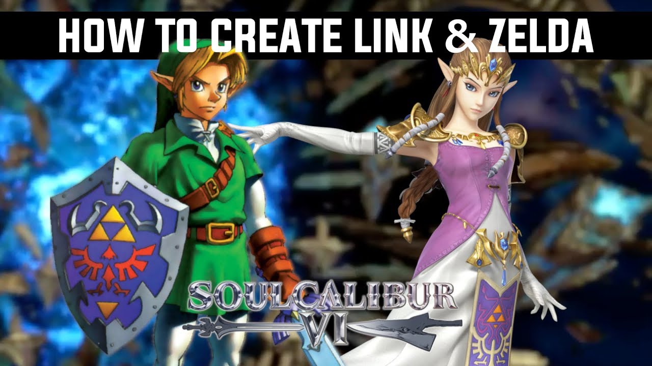 How to Create Link and Zelda | Character Creation Soul Calibur VI or V ...