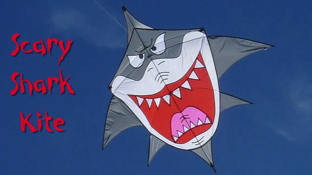 Scary shark kite - YouTube