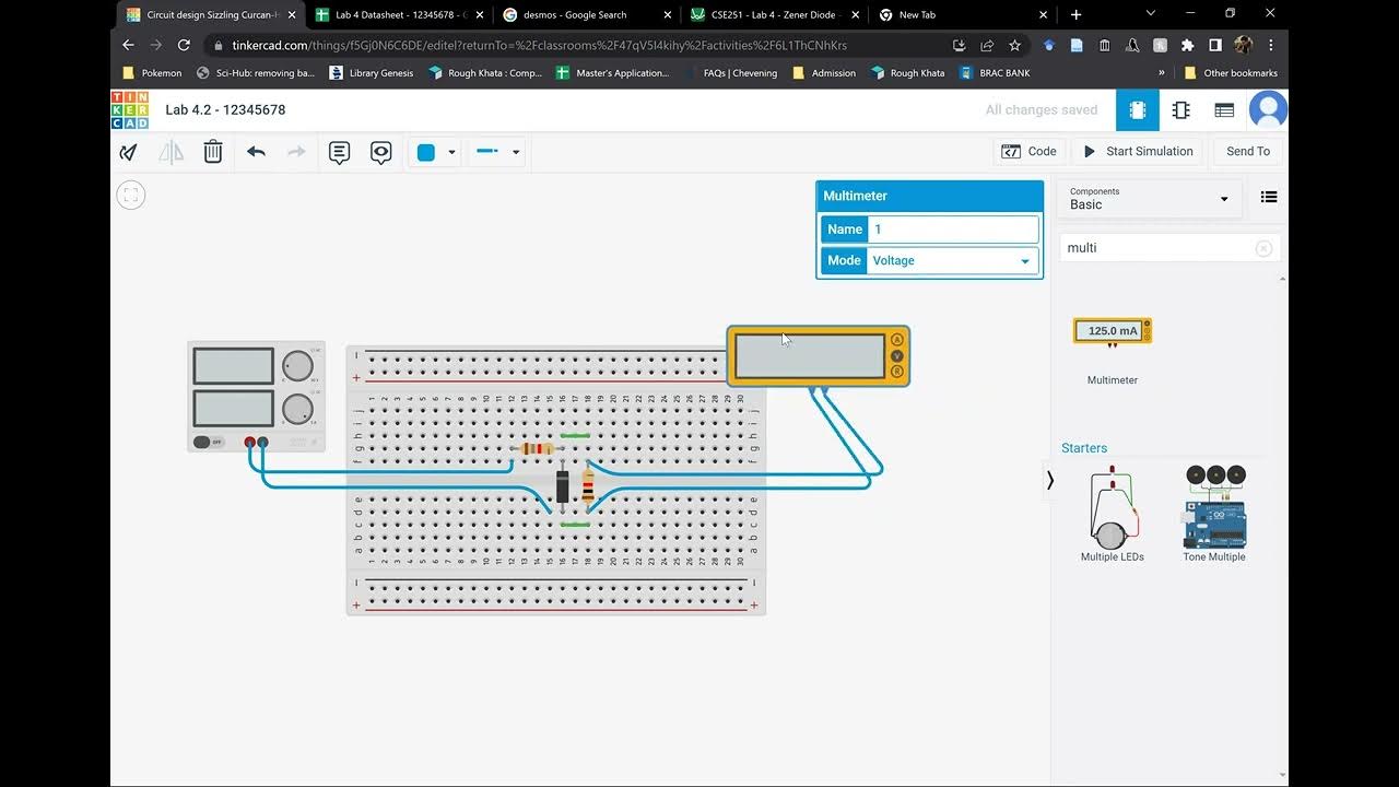 Lab 4 : Line Regulation (Experiment) | CSE251 - Spring 22 - Section 1 | BracU - YouTube