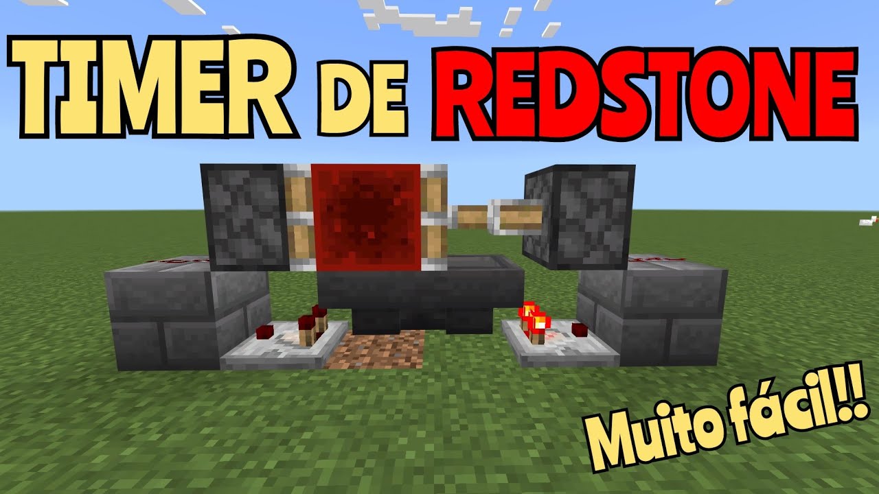 Como fazer um TEMPORIZADOR de REDSTONE No Minecraft! Muito facil! - YouTube