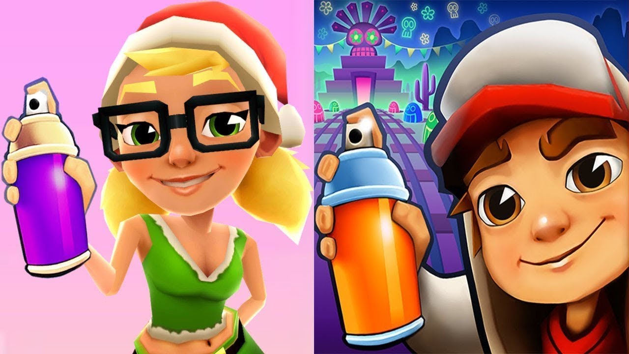Subway Surfers Mexico JAKE vs ELF TRICKY Subway Jungle Run Gameplay HD ...