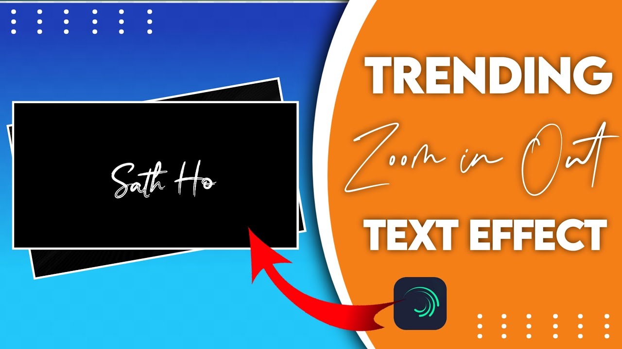 Zoom In Out Text Editing 🔥 | Status Video Editing | Alight Motion ...
