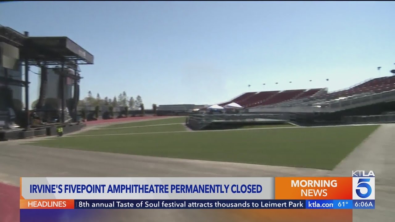 FivePoint Amphitheatre in Irvine closes permanently - YouTube