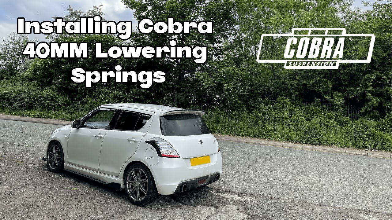Installing Cobra 40MM Lowering Springs on my Swift Sport ZC32S! - YouTube