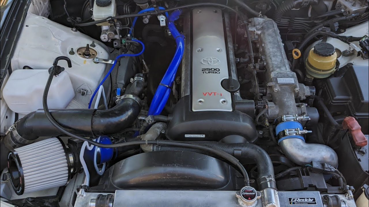 Installing a HPI intake j-pipe delete in my 1jz Chaser. - YouTube