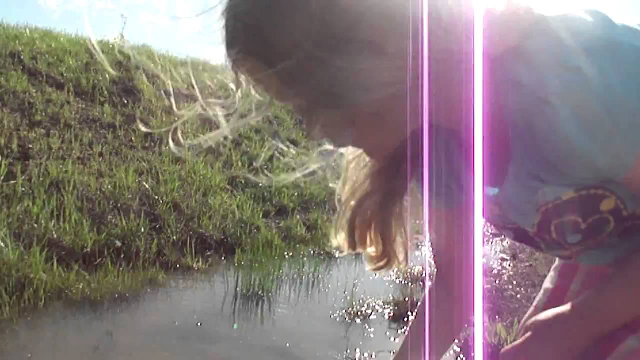 Tadpoles in the ditch - YouTube