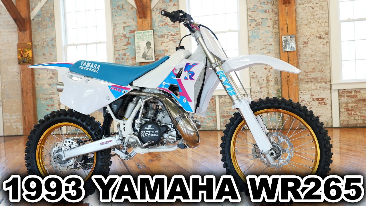 STUNNING 1993 YAMAHA WR265 MILLENIUM TECHNOLOGIES BIG BORE - YouTube