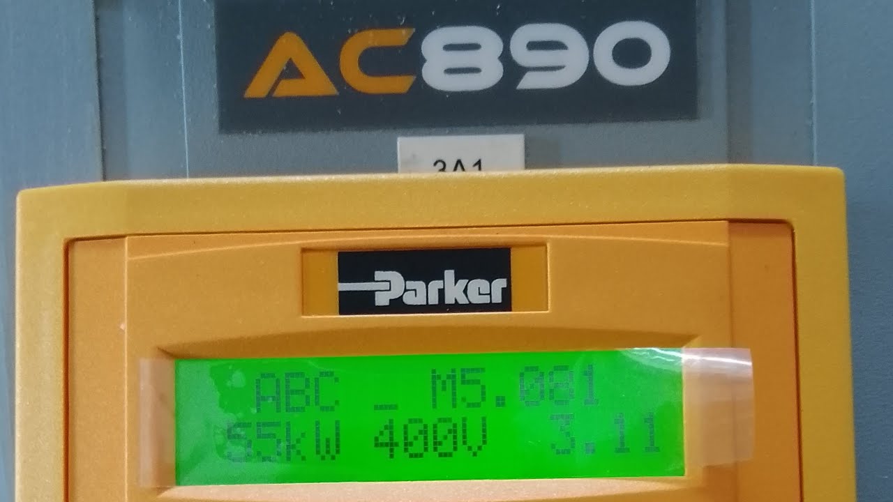 Parker AC890 55kw Drive Test Run - YouTube