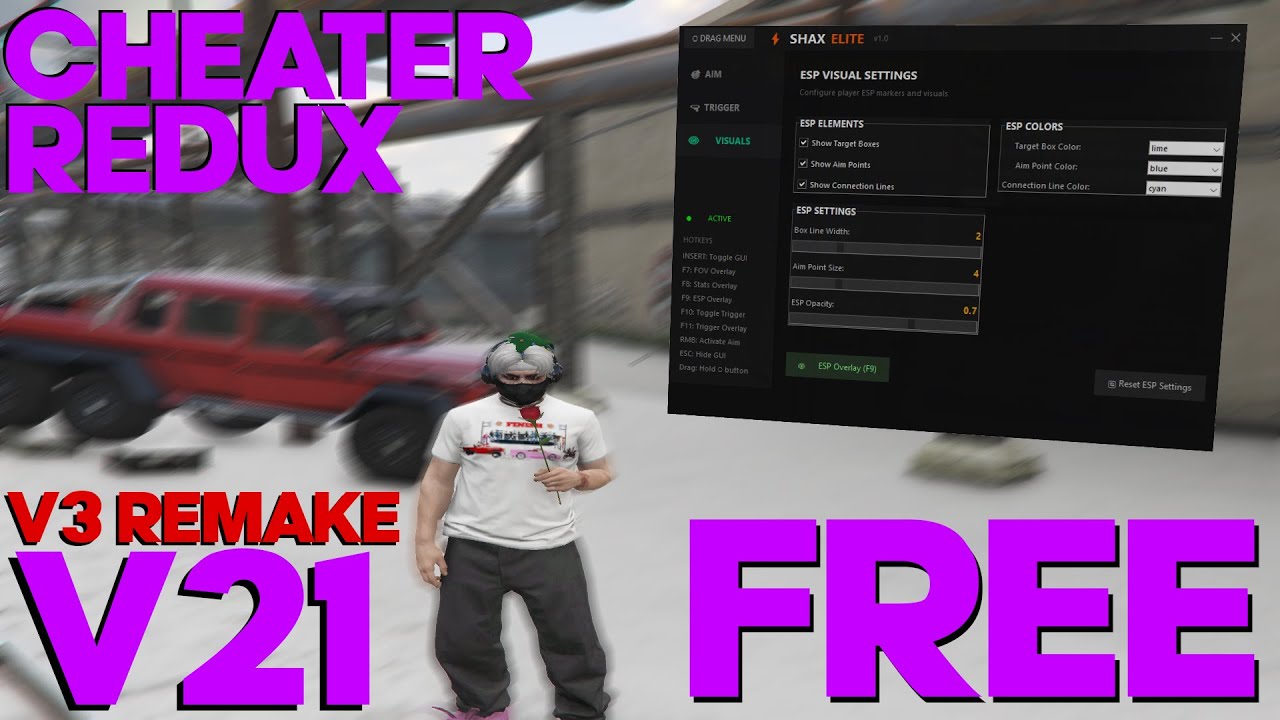 (FREE) SHAX CHEATER REDUX V21 | CRAZY V3 REMAKE! | RageMP & AltV ...