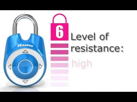 Master Lock Directional Movement Combination Padlock - YouTube
