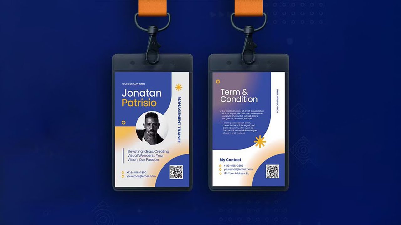 ID card design in Photoshop || Sida Loo sameeyo Id Card Design Qurux ...