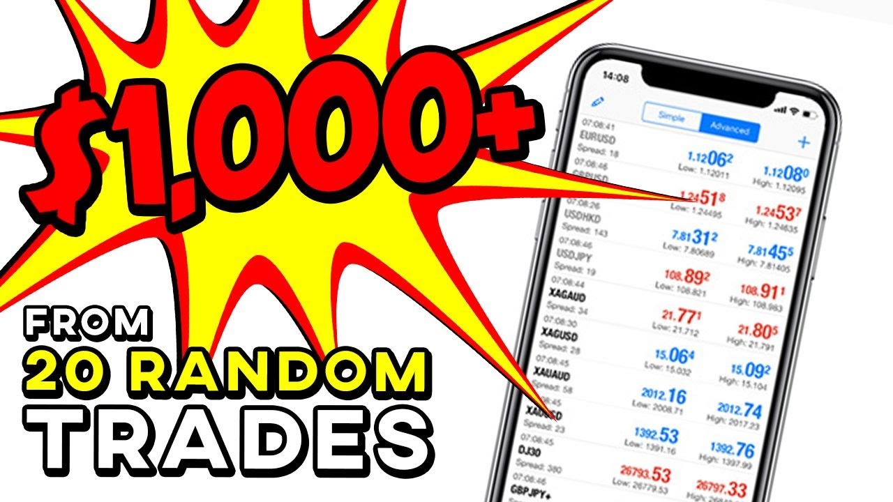 Random Trading Experiment Generates 1000 Dollars! - YouTube