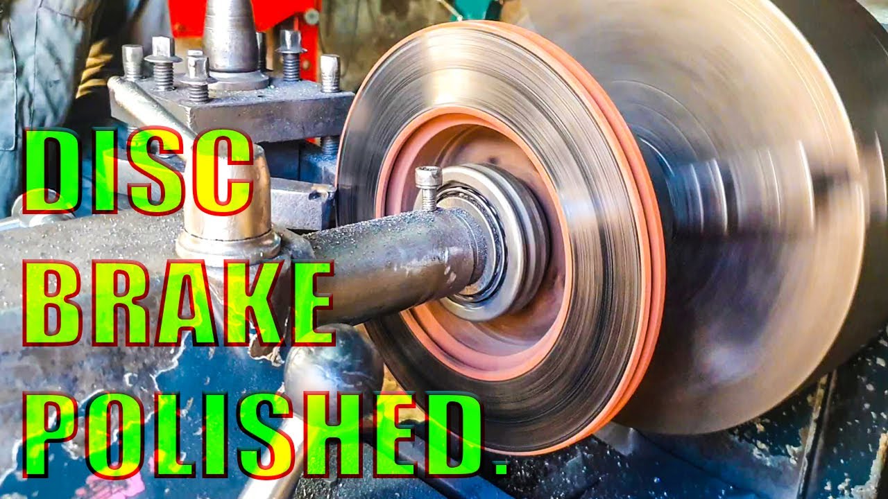 Polished brake rotors / Remove Rust On Brake Discs Rotors/ - YouTube