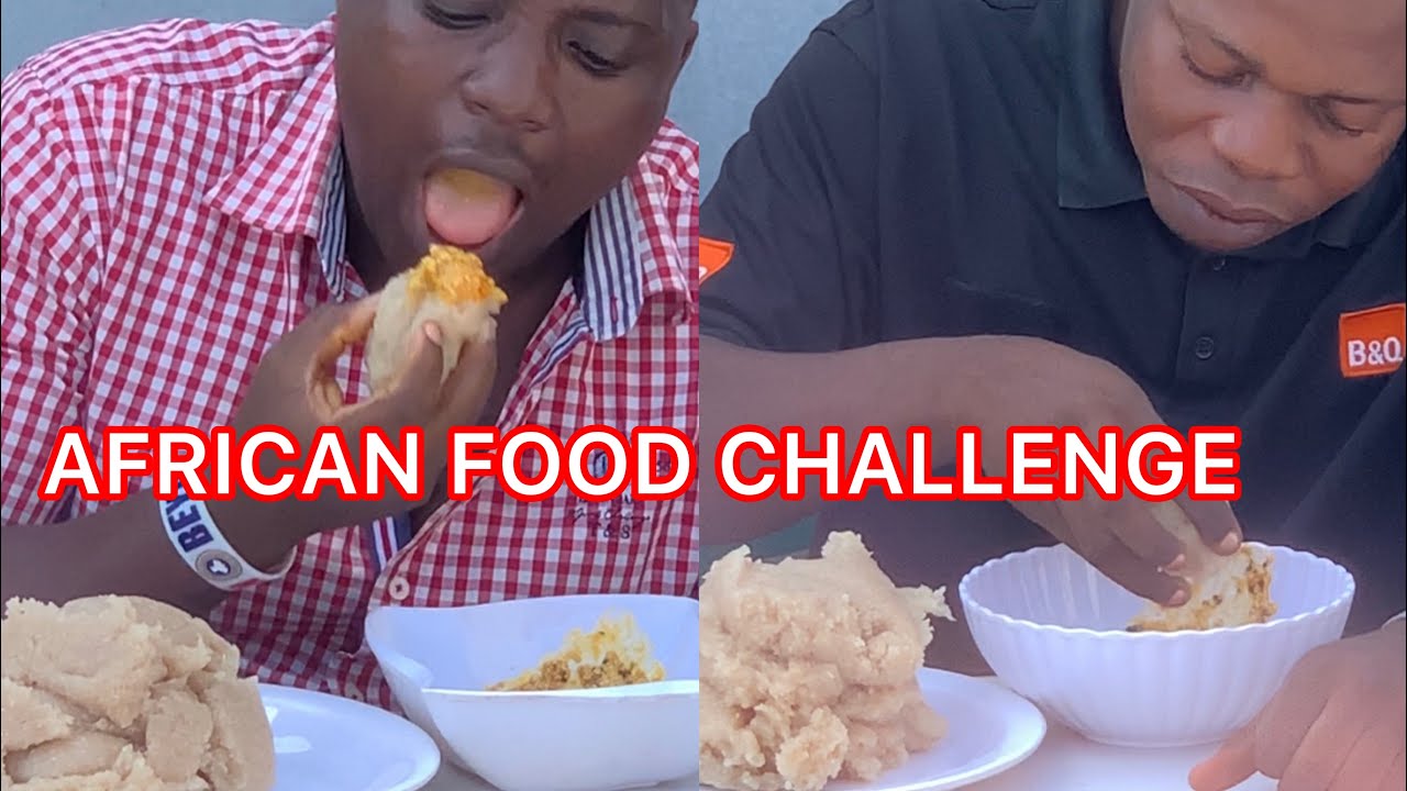 FLAMING HOT!! EBA AND HOT EGUSI SOUP WITH SPINACH MUKBANG | AFRICAN ...