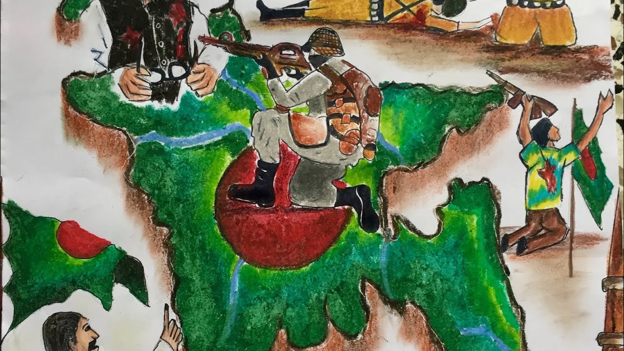 | How to draw Liberation War of 🇧🇩Bangladesh🇧🇩 || DIVERSE DIARIES ...