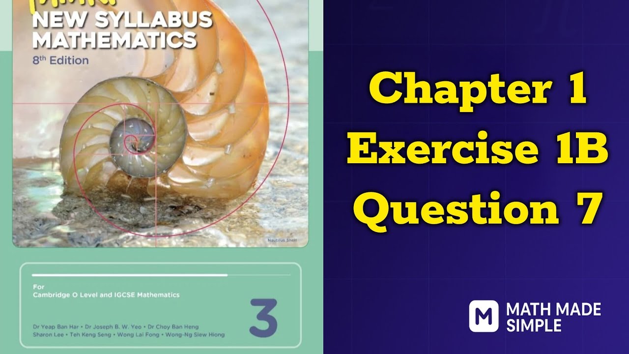 Oxford Think New Syllabus Mathematics 8th Edition | Book 3 | Chapter 1 ...
