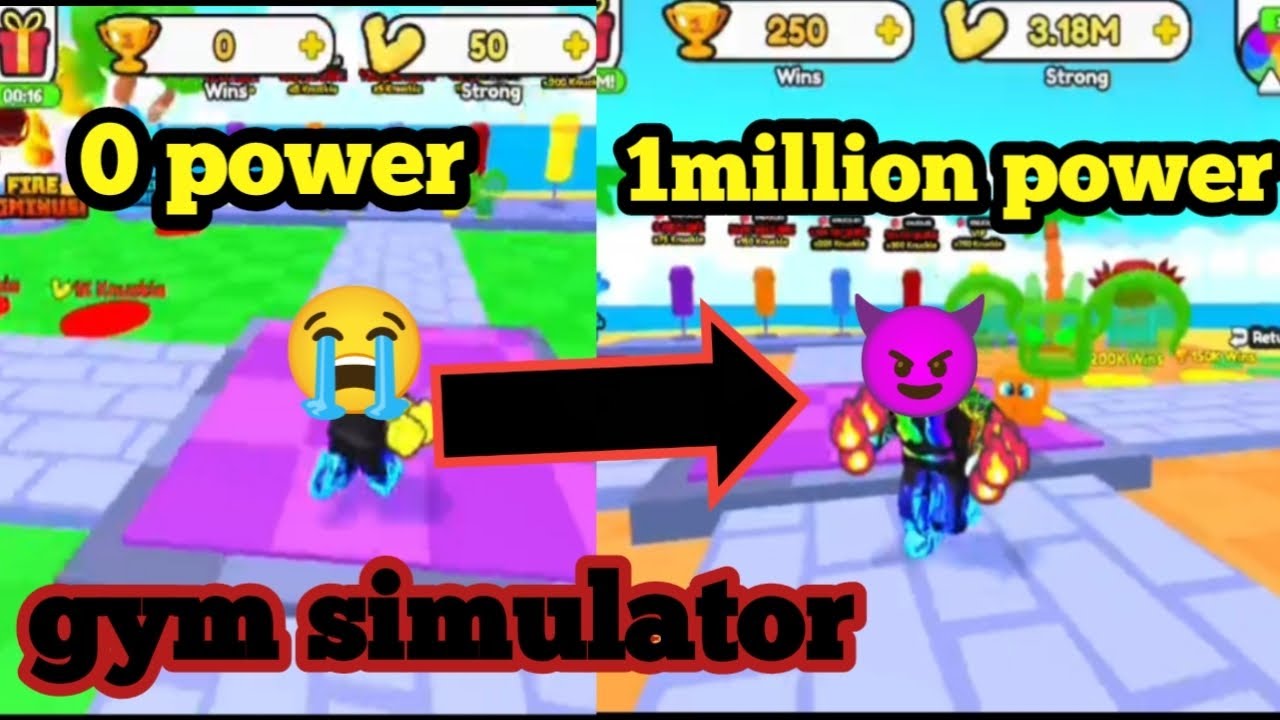 i made most powerful 🤩player in gym simulator roblox 😉 - YouTube