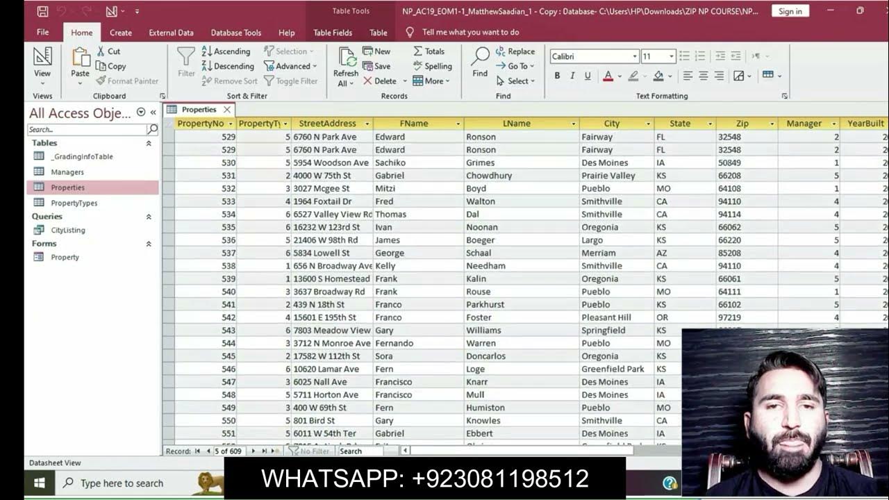 Access Module 1 End of Module Project 1 | Module 1 End of Module Project 1 | NP_AC19_EOM1-1 ...