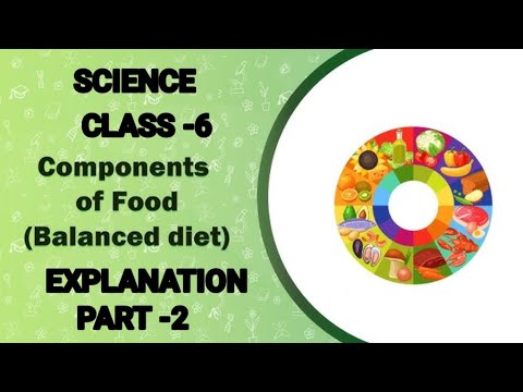COMPONENTS OF FOOD CHAPTER -2 CLASS-6 .SCIENCE FULL EXPLANATION PART -2 ...