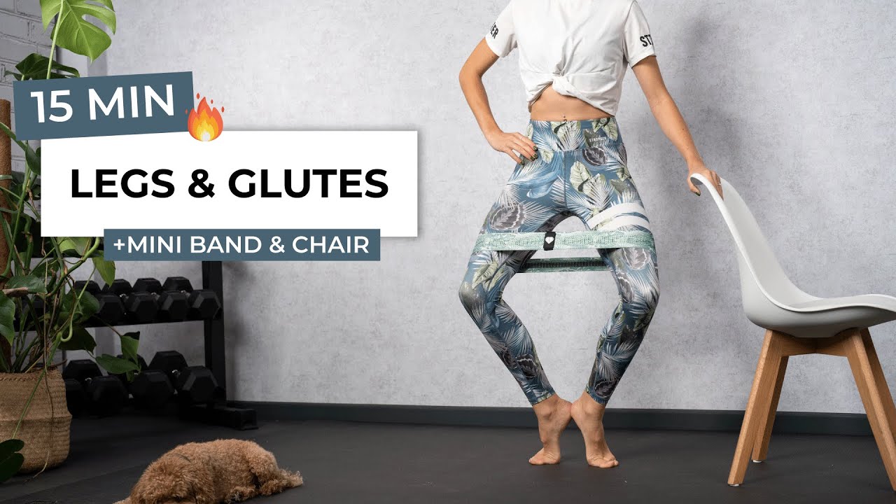 15 MIN LOWER BODY WORKOUT with MINI RESISTANCE BAND - YouTube