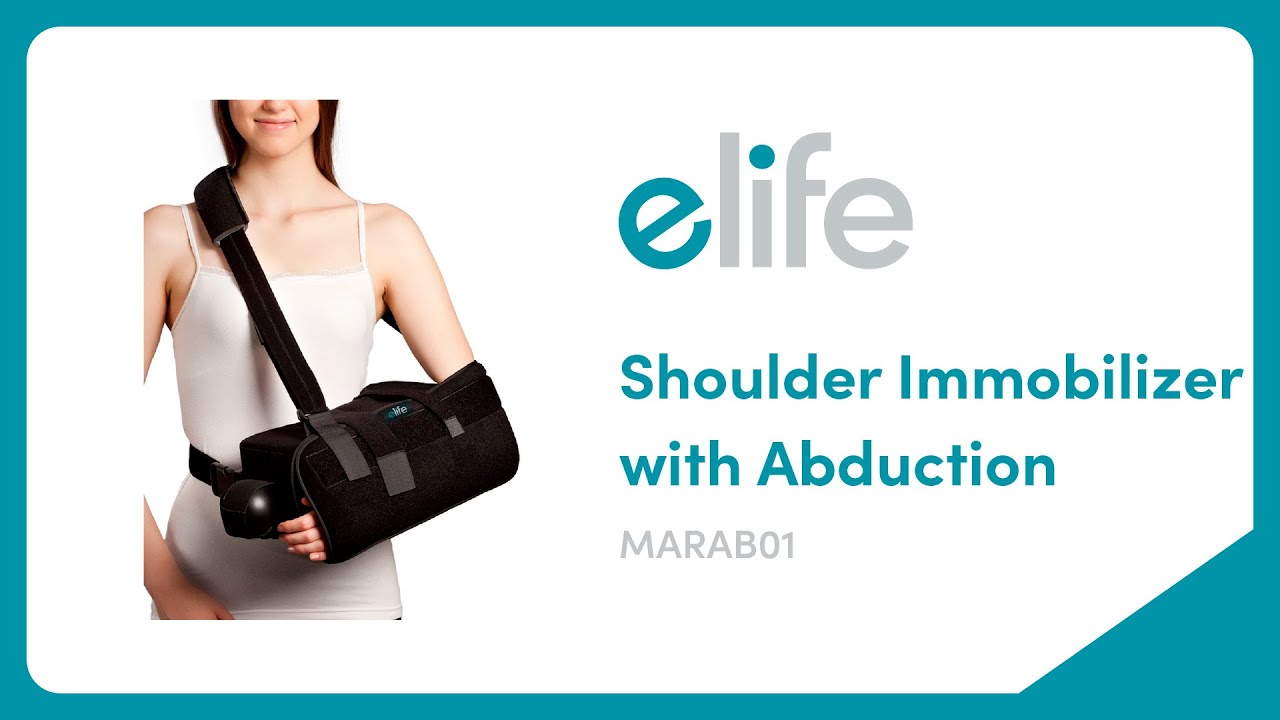 How To Wear elife® Shoulder Immobilizer with Abduction - YouTube