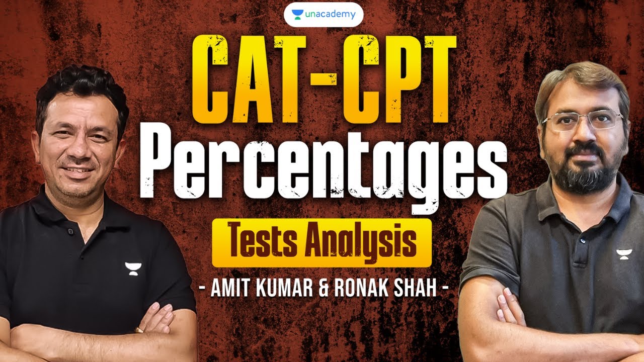 CAT - CPT Percentages | Test Analysis | Quants | Amit Kumar & Ronak ...
