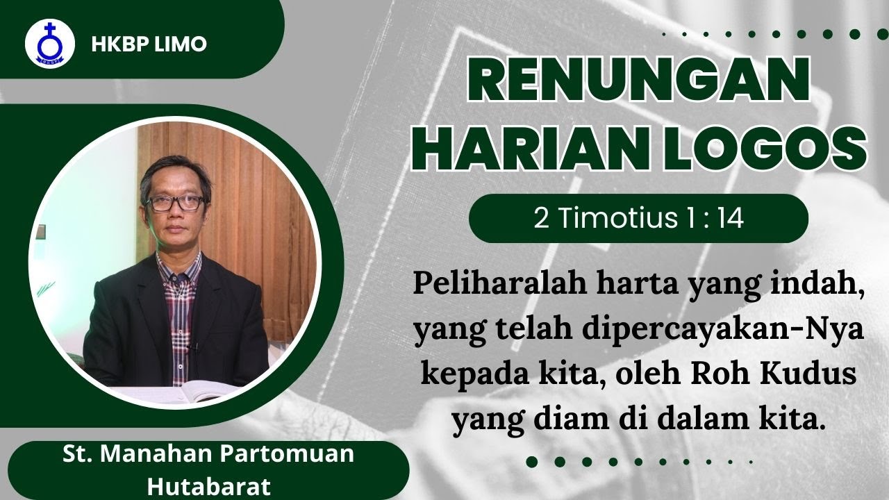 "MEMELIHARA HARTA YANG INDAH "- St. Manahan Partomuan Hutabarat - YouTube