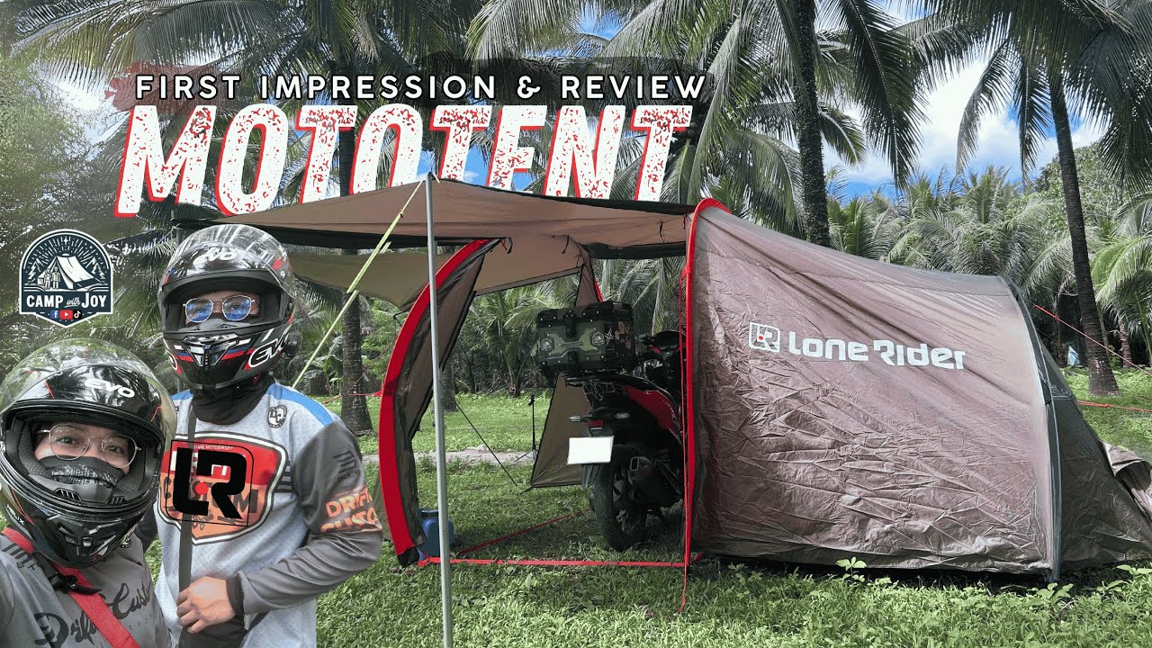 LONE RIDER MOTOTENT FIRST IMPRESSION of COUPLE CAMPERS | MOTORCYCLE ...