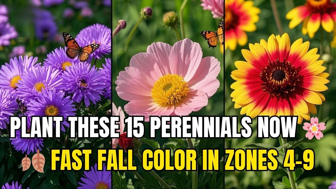 15 Perennials to Plant in Early September (Zones 4–9) — Fast Fall Color 🌸🍂 - YouTube