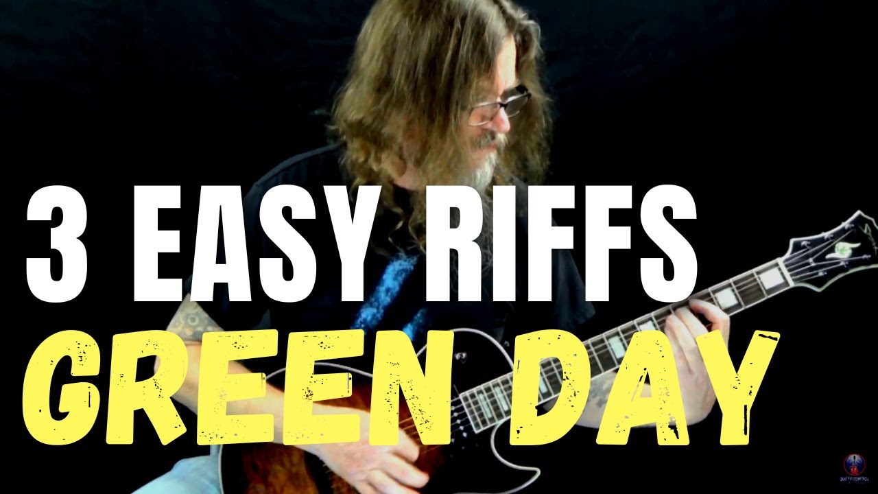 Three Fun & Easy Guitar Riffs By Green Day - YouTube