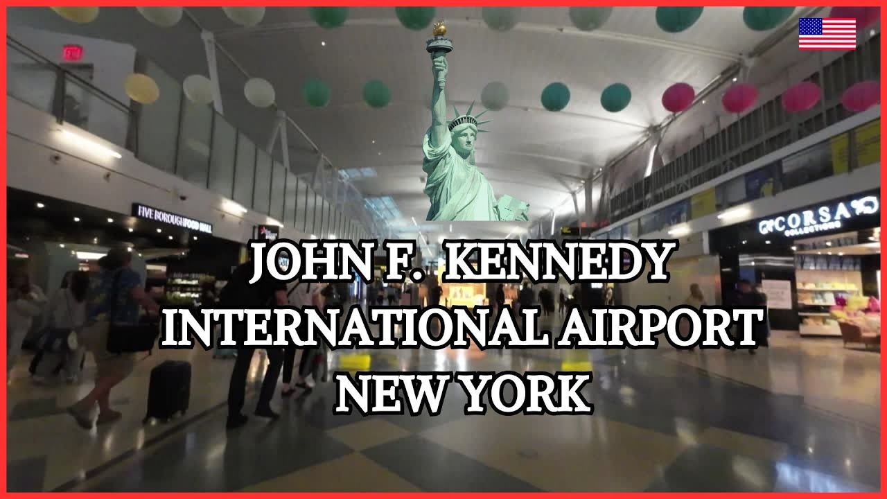 JOHN F KENNEDY (JFK)INTERNATIONAL AIRPORT and the AIR TRAIN in NEW YORK ...